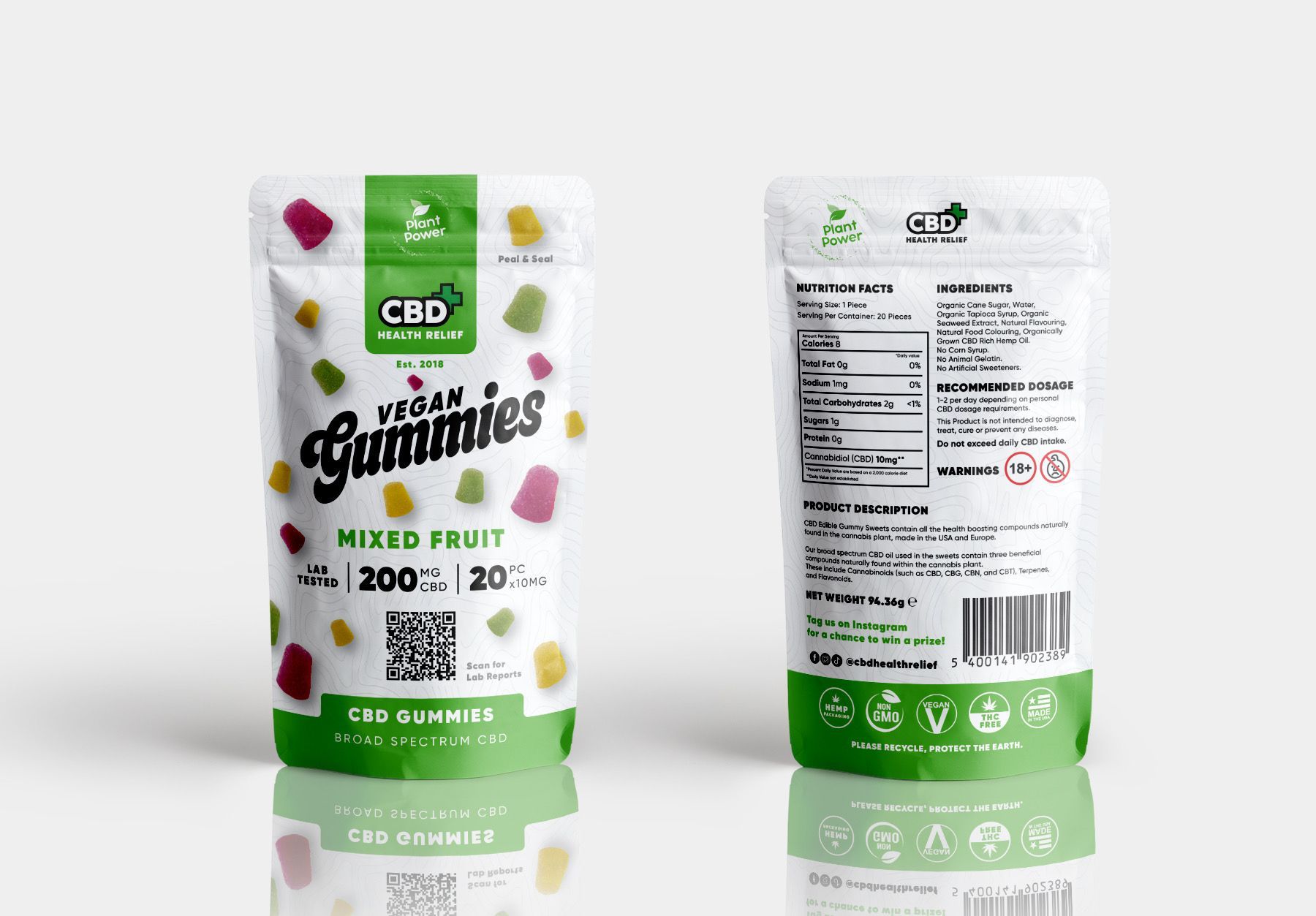 Vegan CBD Sweets (200mg) – CBD Health Relief